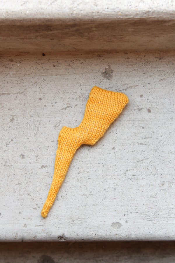Knit Lightning Bolt Toy