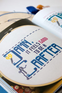 A peek inside Improper Cross-Stitch by Haley Pierson-Cox