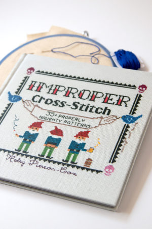 A peek inside Improper Cross-Stitch by Haley Pierson-Cox